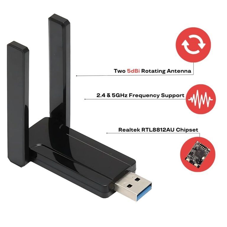 Realtek RTL8812AU Dual Band Wireless WiFi USB Adapter 2.4 & 5 Ghz ...