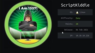 ScriptKiddie HTB Walkthrough - zSecurity