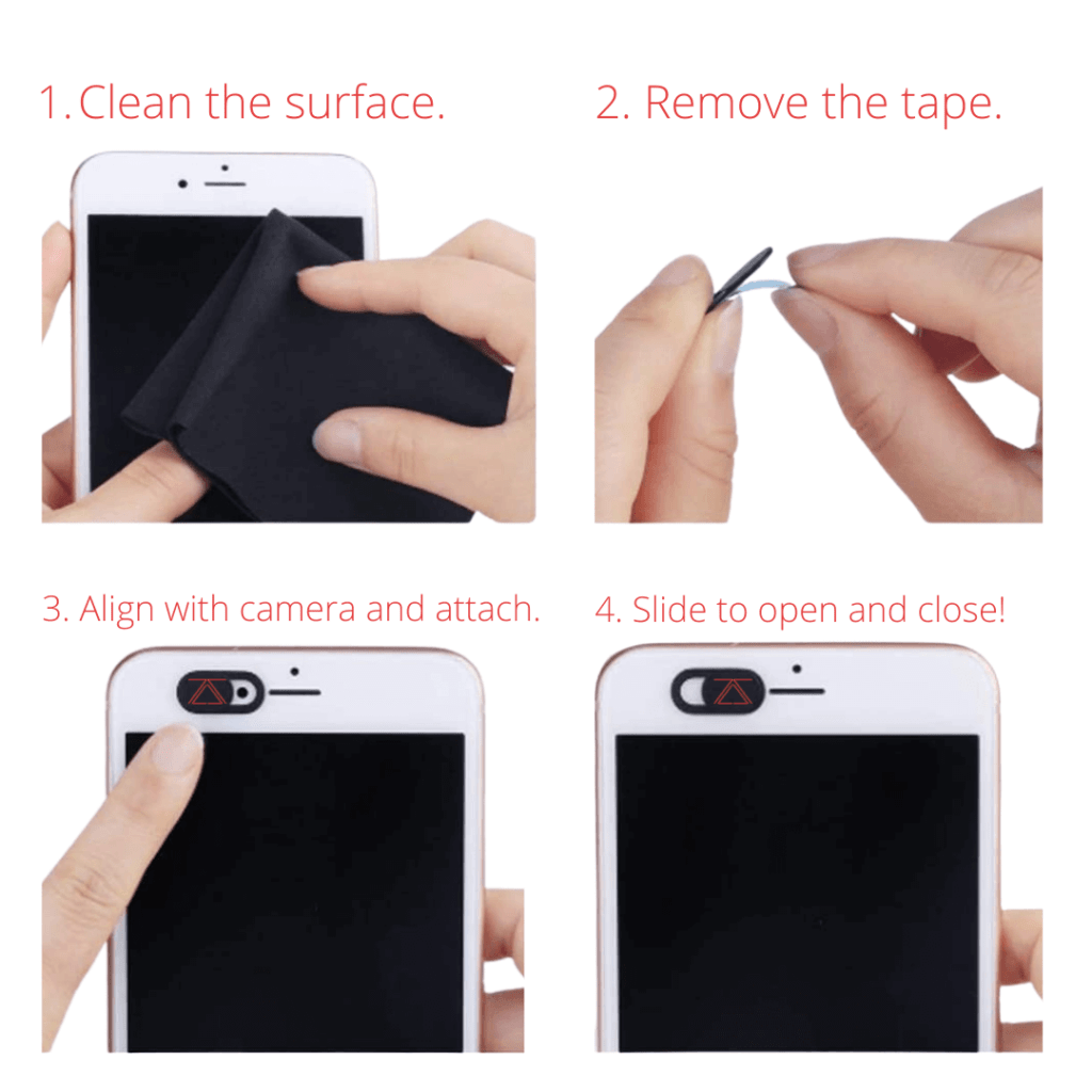 Camera Privacy Cover For Computers & Mobile Devices x5 - zSecurity