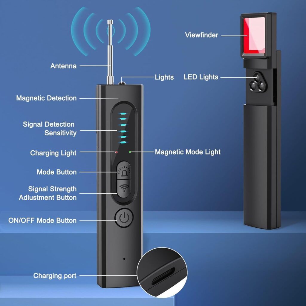 Spyware Detector for Hidden Cameras, Bugs, Wireless Signal, GPS Tracker ...