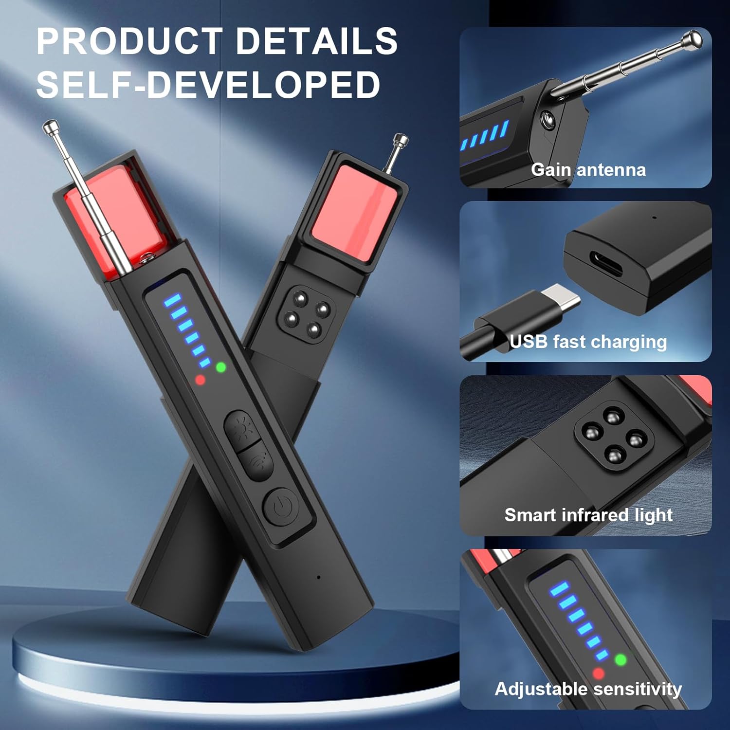 Spyware Detector for Hidden Cameras, Bugs, Wireless Signal, GPS Tracker ...